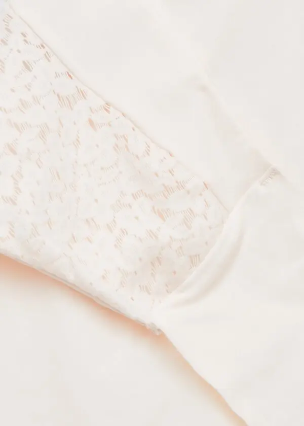 Chantelle Norah Lace-panelled Briefs - Pearl