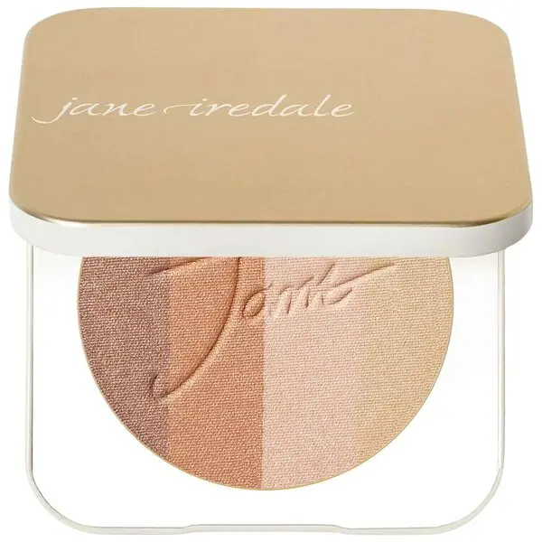 Jane Iredale Gold Refillable Compact And Purebronze Shimmer Bronzer Refill 0.9g - Moonglow
