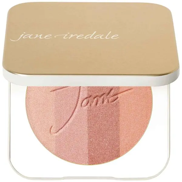 Jane Iredale Gold Refillable Compact And Purebronze Shimmer Bronzer Refill 0.9g - Peaches & Cream