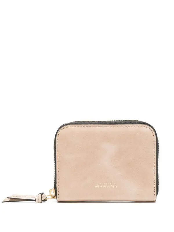 Isabel Marant Small Yuki Leather Wallet - Neutrals