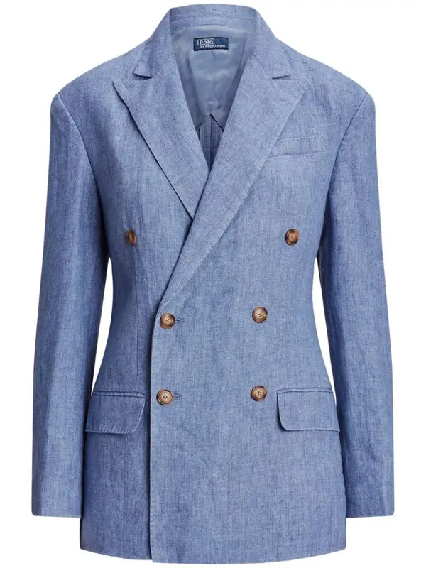 Polo Ralph Lauren Delave Double-breasted Blazer - Blue