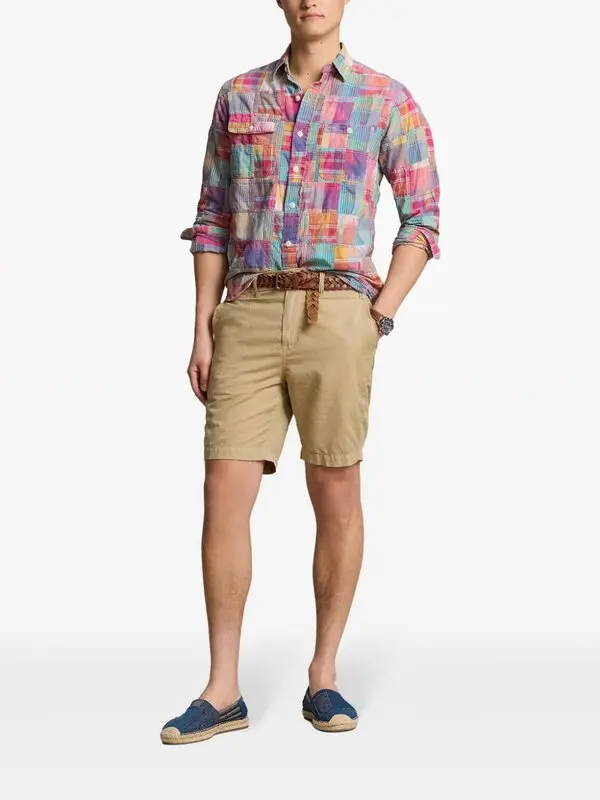 Polo Ralph Lauren Cotton-linen Blend Chino Shorts - Neutrals