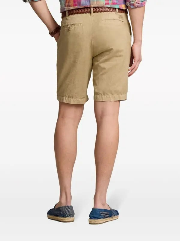 Polo Ralph Lauren Cotton-linen Blend Chino Shorts - Neutrals