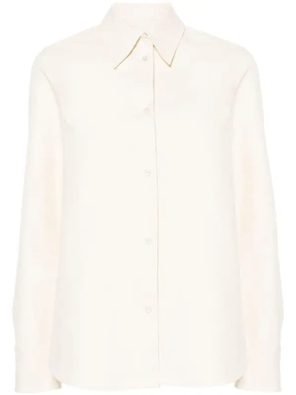 JIL SANDER Cotton Poplin Shirt - White