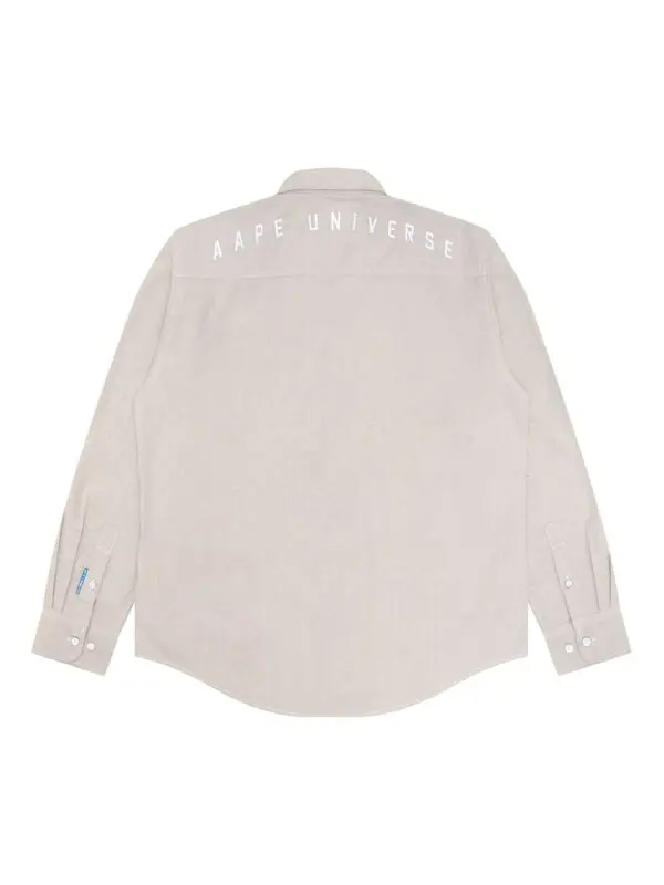 AAPE BY *A BATHING APE Moonface-embroidered Cotton Shirt