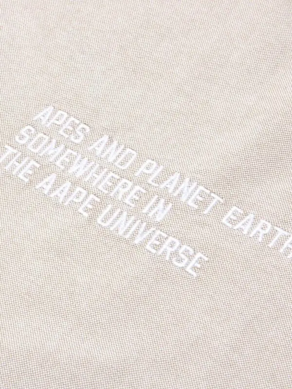 AAPE BY *A BATHING APE Moonface-embroidered Cotton Shirt