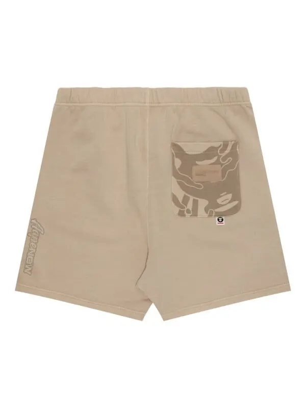 AAPE BY *A BATHING APE Logo-embroidered Cotton Shorts