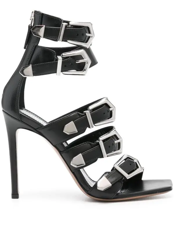Paris Texas Ursula 105mm Buckled Sandals - Black