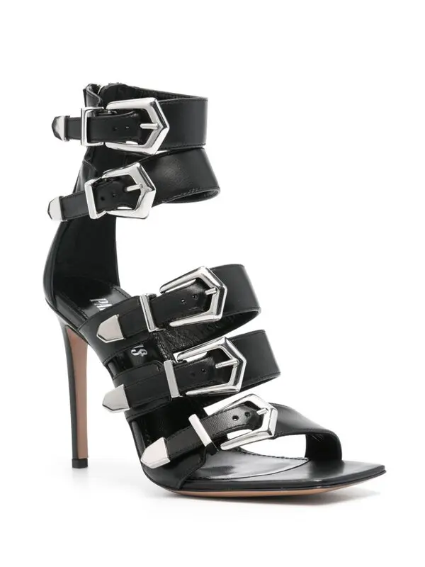 Paris Texas Ursula 105mm Buckled Sandals - Black