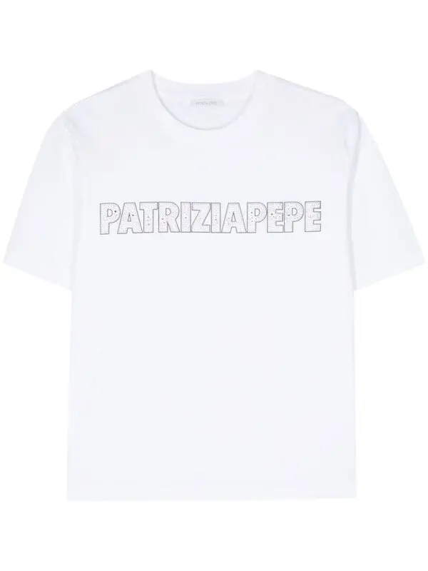 Patrizia Pepe Rhinestone Embellished T-shirt