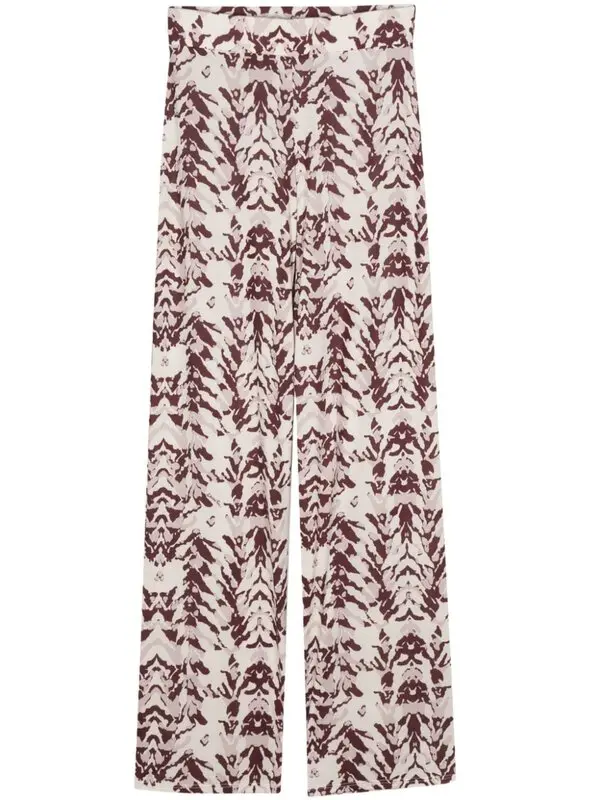 Patrizia Pepe Abstract-print Trousers