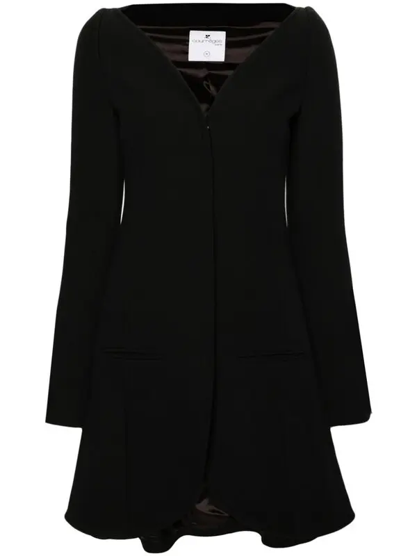 COURREGES Ellipse Heritage Crepe Coat