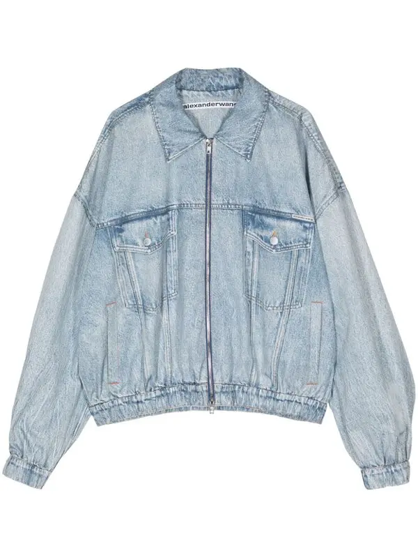 Alexander Wang Zip-up Denim Jacket