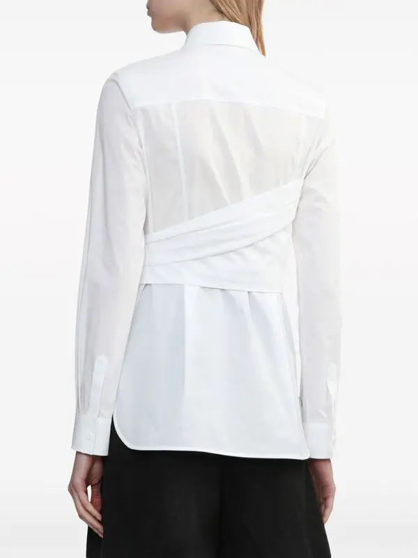 JUUN.J Twist-detail Cotton Shirt