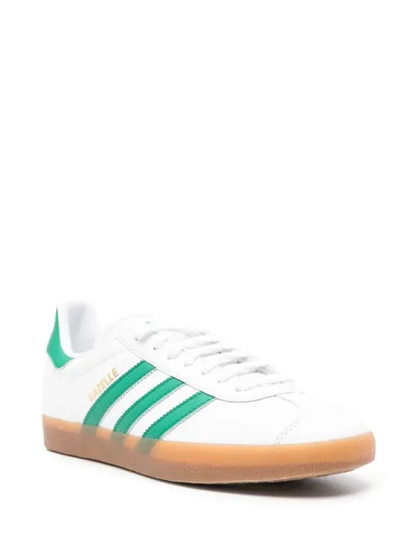 Adidas Gazelle 3-stripes Logo Sneakers - White