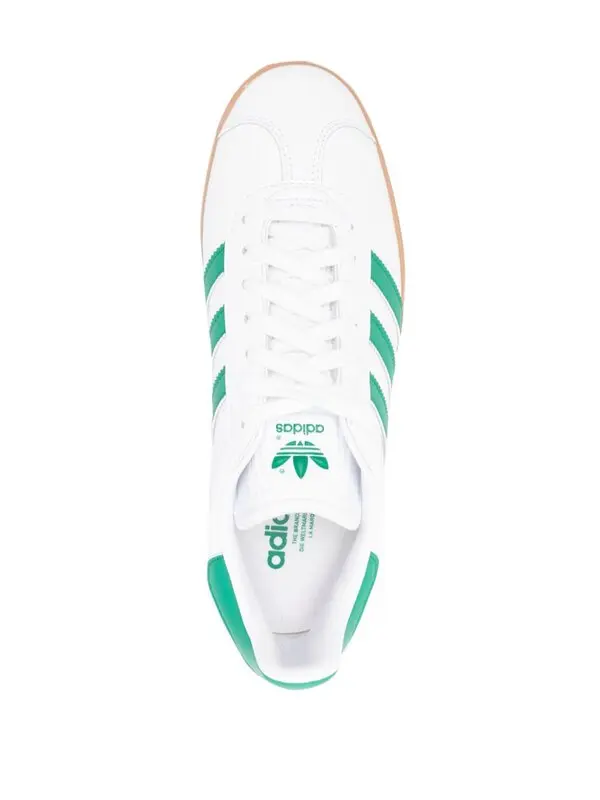 Adidas Gazelle 3-stripes Logo Sneakers - White
