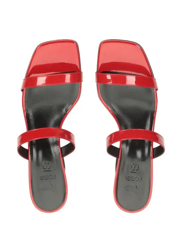 SERGIO ROSSI 45mm Leather Sandals - Red