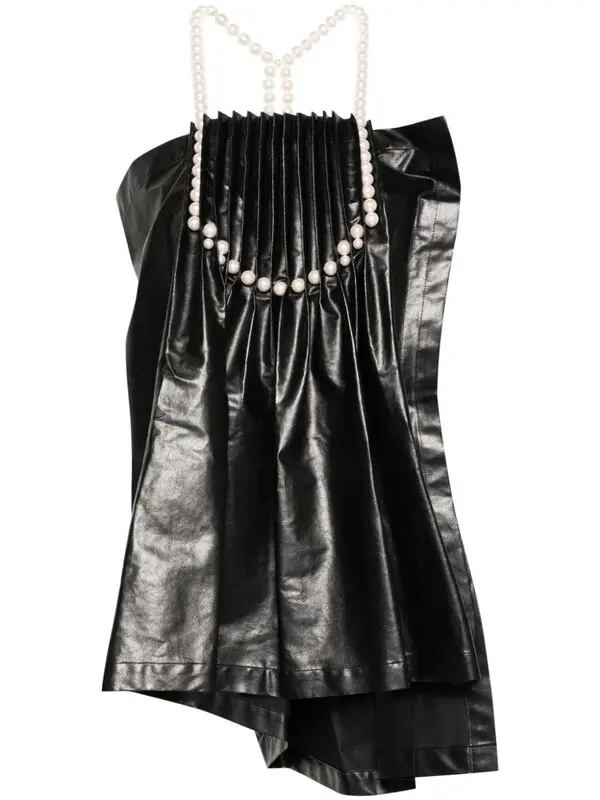 Junya Watanabe Pearl-detail Pleated Blouse