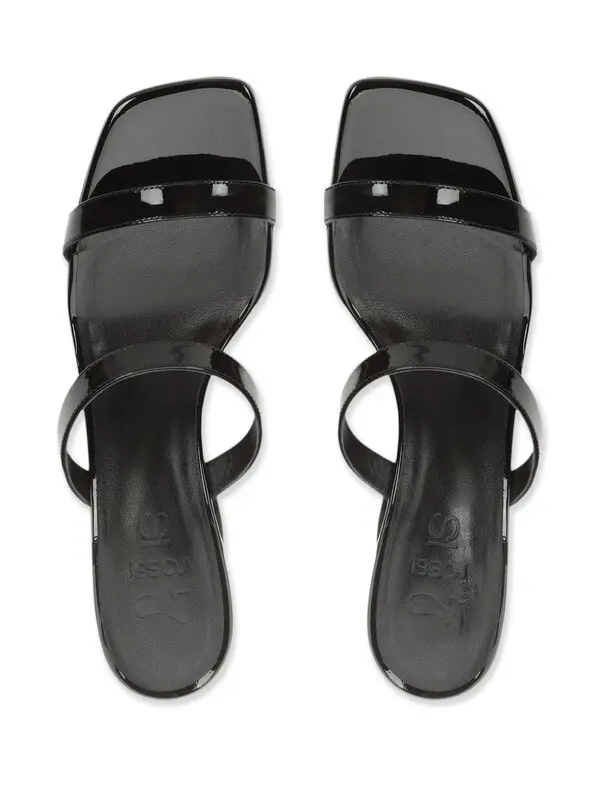 SERGIO ROSSI Patent-leather Sandals - Black