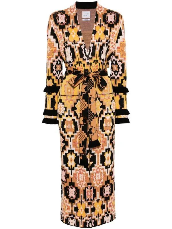 HAYLEY MENZIES Magic Mosaic-jacquard Cotton Duster