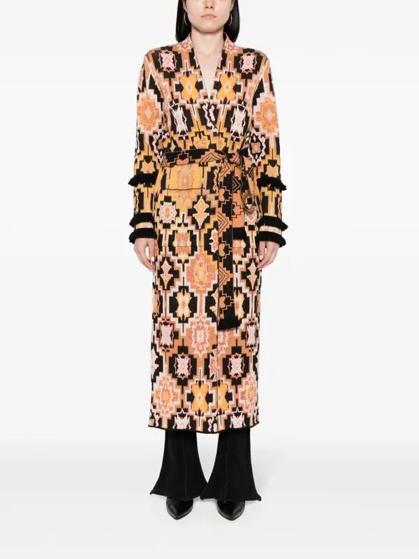 HAYLEY MENZIES Magic Mosaic-jacquard Cotton Duster