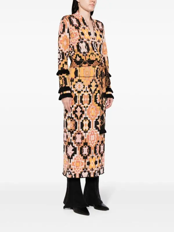 HAYLEY MENZIES Magic Mosaic-jacquard Cotton Duster