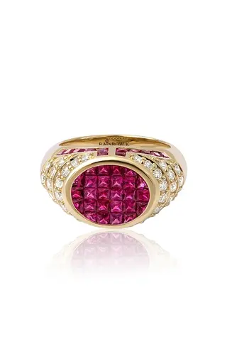 RAINBOW K 14k Yellow Lady Ring
