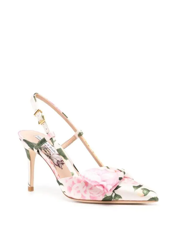 Sachin & Babi Lenox 90mm Floral-print Pumps - Pink