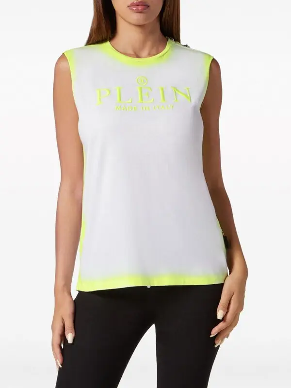 Philipp Plein Logo-embroidered Tank Top