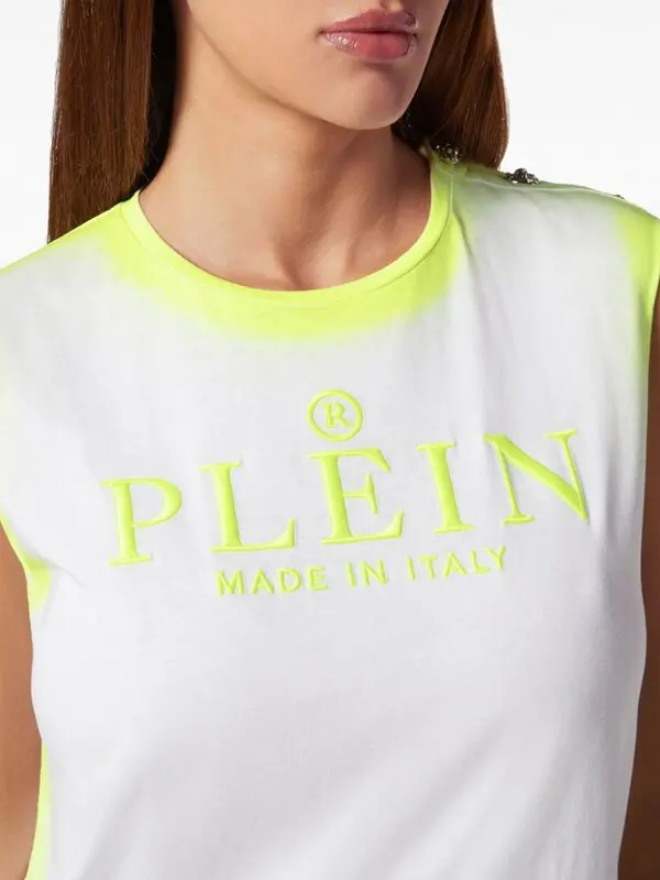 Philipp Plein Logo-embroidered Tank Top