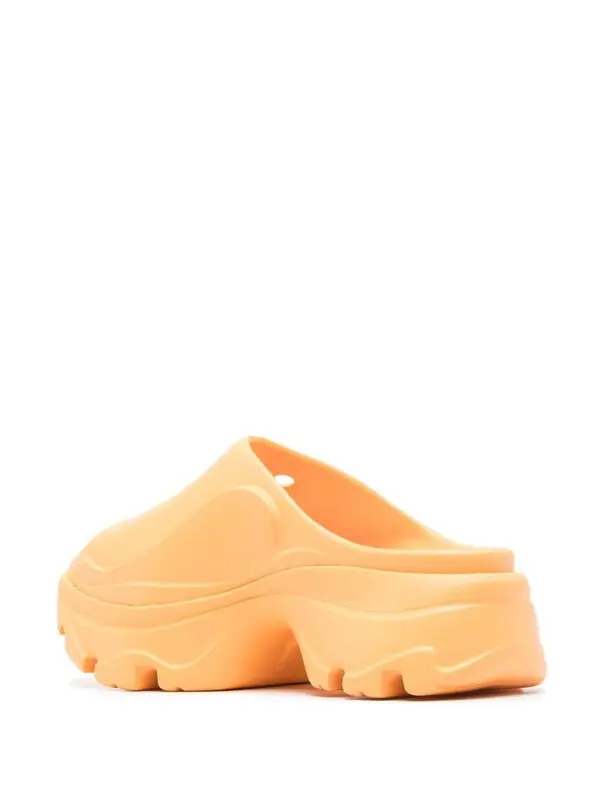 Adidas By Stella McCartney Embossed Logo Clogs - Orange