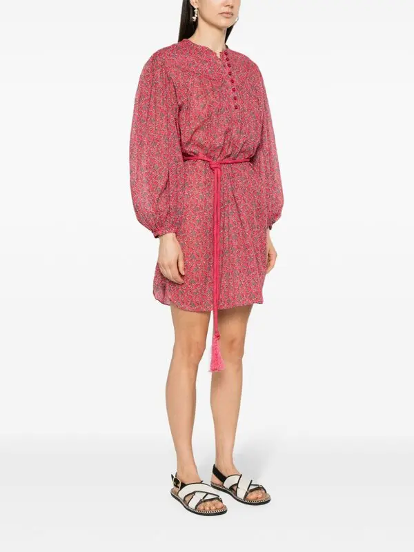 MARANT ETOILE Kildi Floral-print Dress - Red