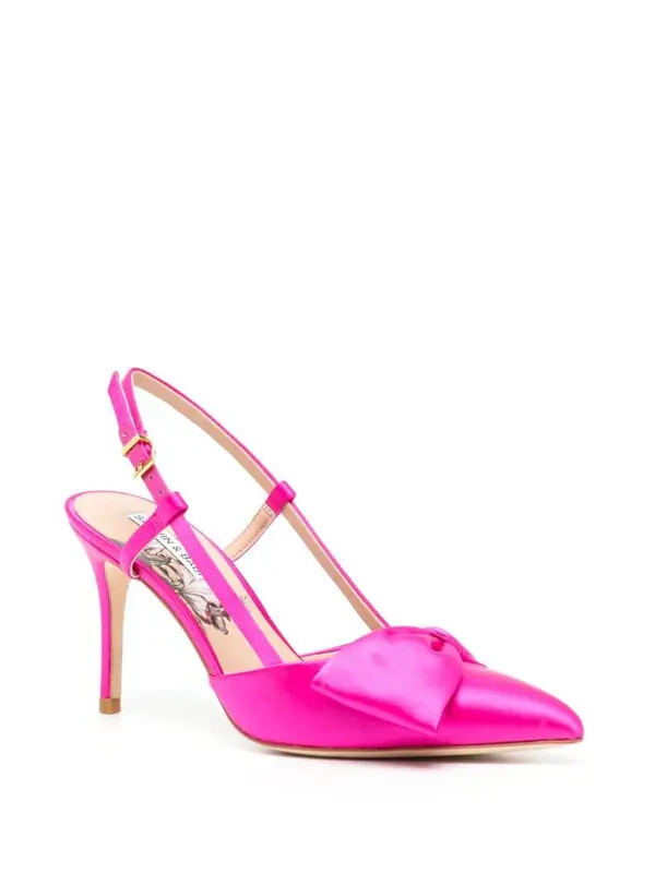 Sachin & Babi Lenox 90mm Bow-detail Pumps - Pink