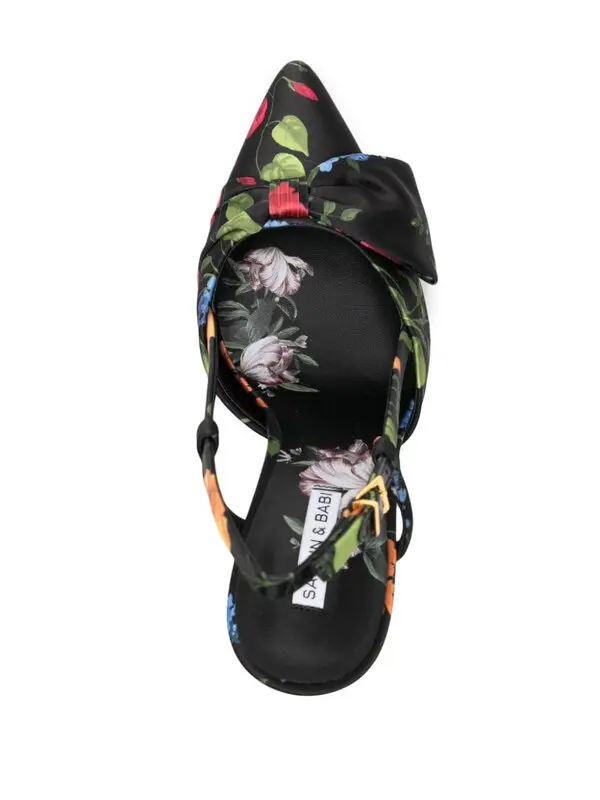 Sachin & Babi Lenox 90mm Floral-print Pumps - Black