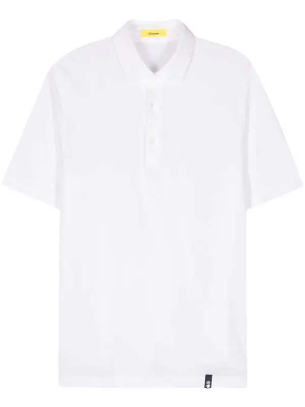 DRUMOHR Piqué Polo Shirt - White