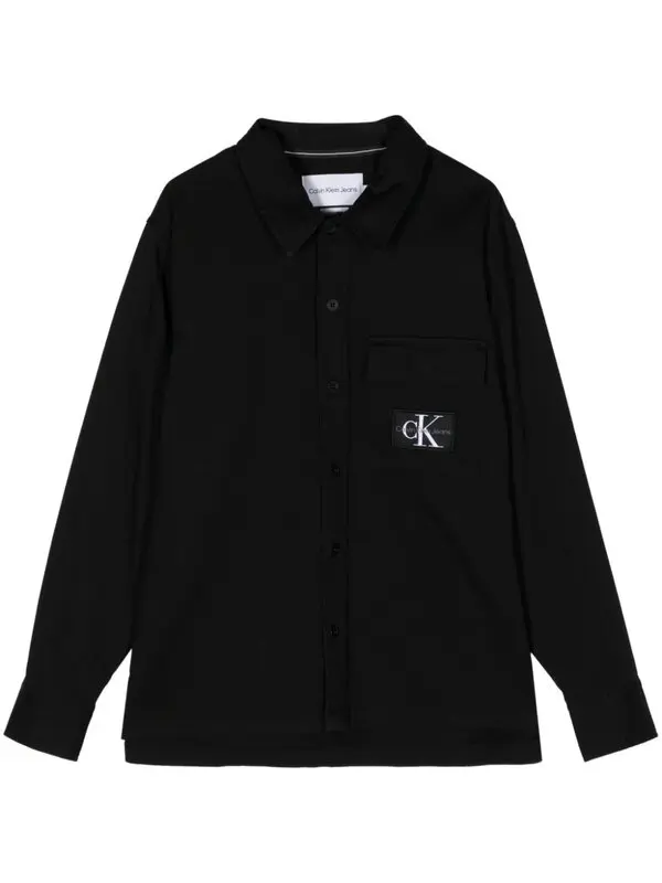 Calvin Klein Utility Logo-print Buttoned Shirt