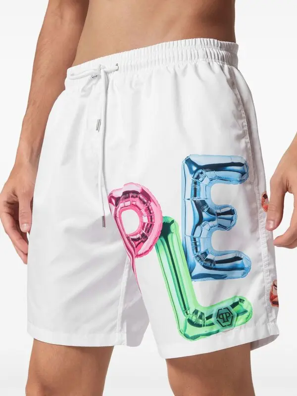 Philipp Plein Bombing Graffiti Swim Shorts