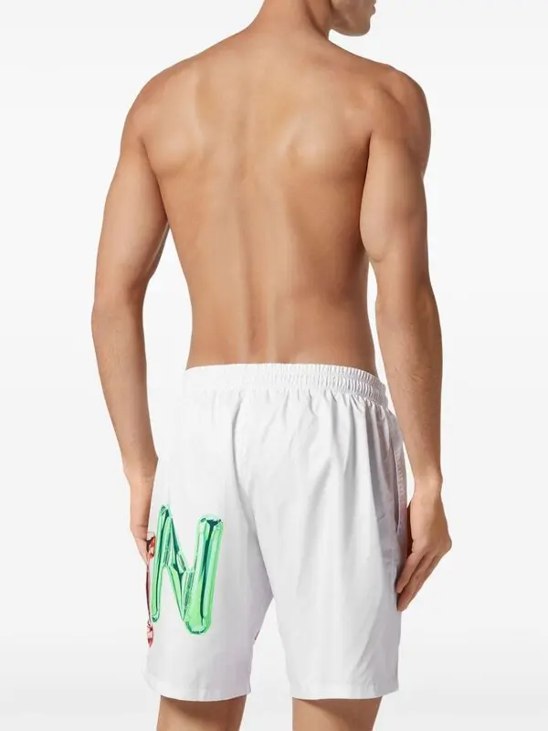 Philipp Plein Bombing Graffiti Swim Shorts