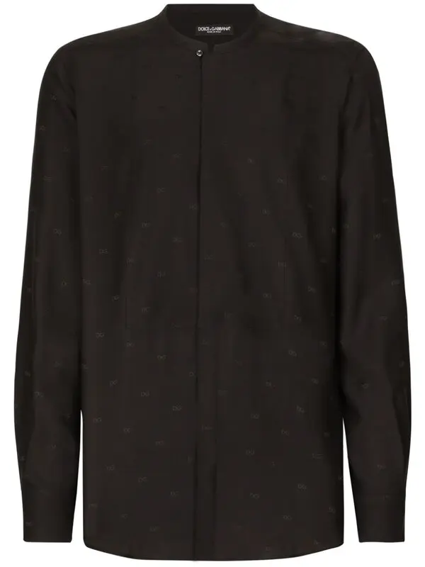Dolce & Gabbana Logo-print Silk Shirt