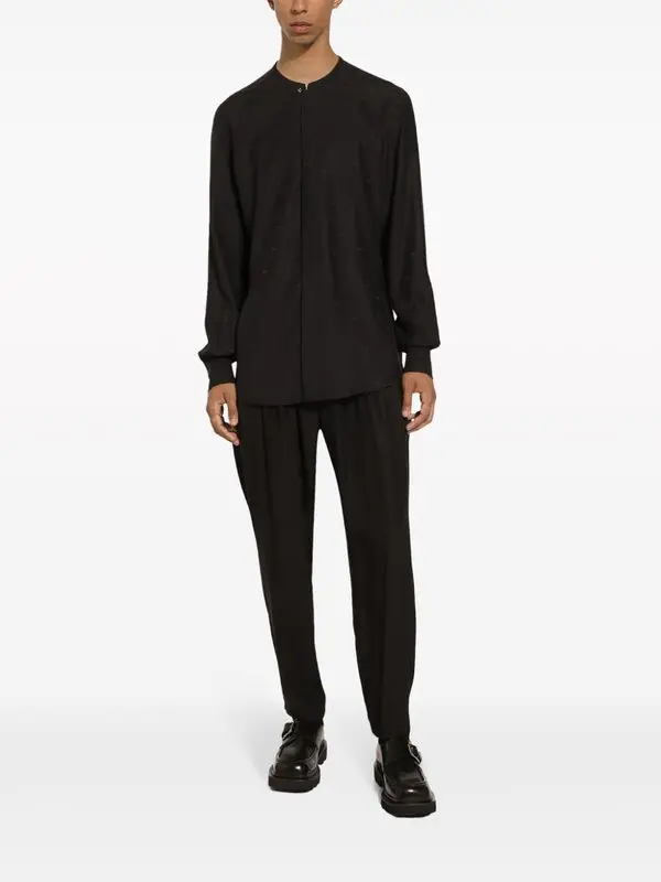 Dolce & Gabbana Logo-print Silk Shirt