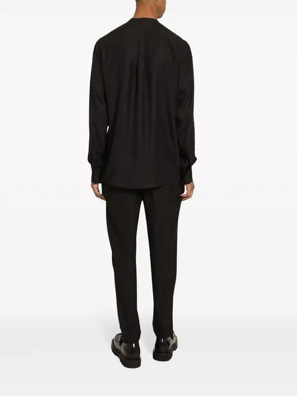 Dolce & Gabbana Logo-print Silk Shirt