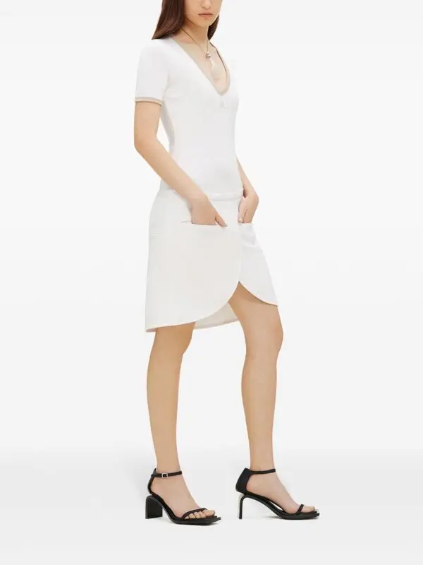 COURREGES Ellipse Mini Skirt - White