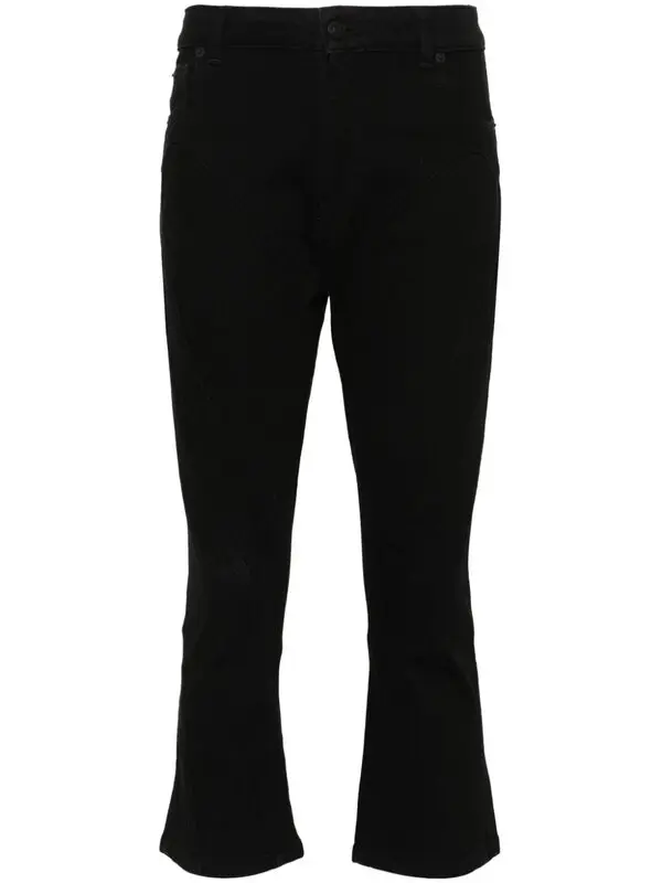 MUGLER Seam-detailed Tapered Jeans - Black