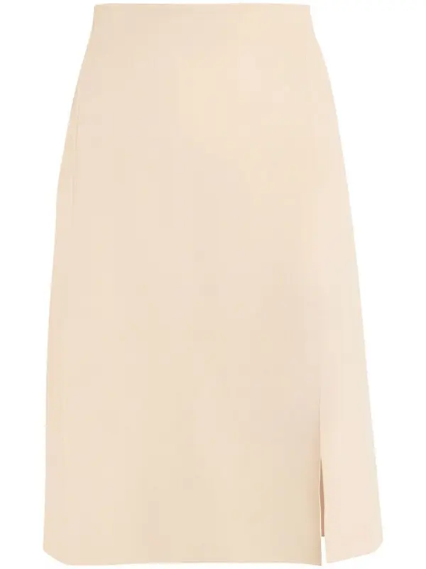 Stella McCartney Front-slit Knitted Knee-length Skirt