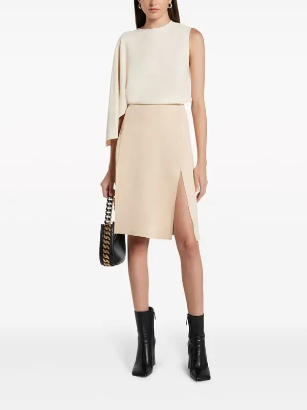 Stella McCartney Front-slit Knitted Knee-length Skirt