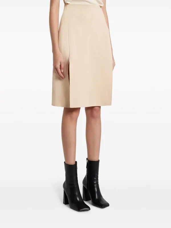 Stella McCartney Front-slit Knitted Knee-length Skirt
