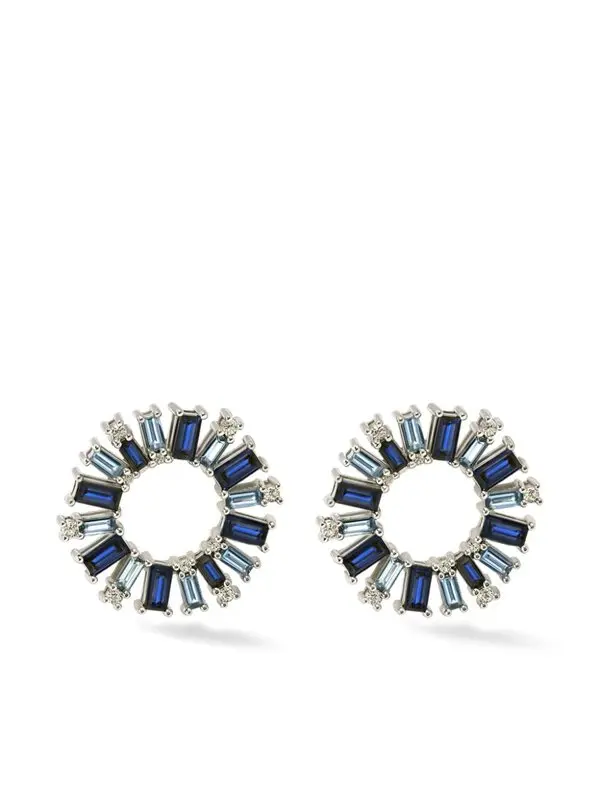 LARK & BERRY Sterling Sapphire Earrings - Silver