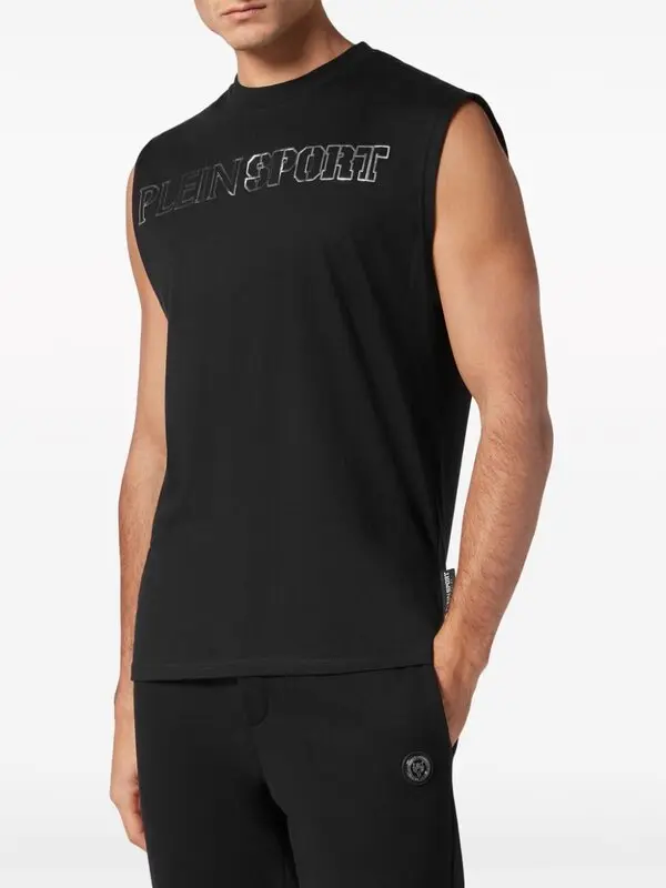 PLEIN SPORT Logo-print Cotton Vest