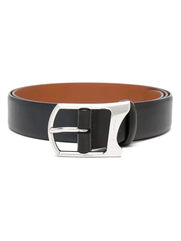 Santoni Buckle-fastening Leather Belt