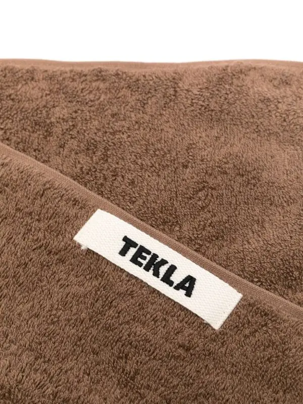 TEKLA Organic-cotton Face Towel - Brown